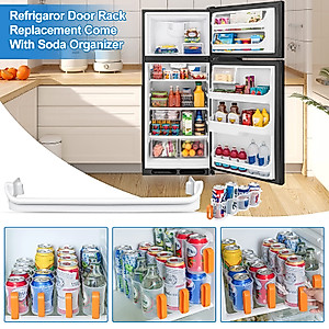 UPGRADED 240535101 Refrigerator Door Rack Replacement Retainer Bar Compatible with Frigidaire Kenmore Refrigerator Door Shelf Replacement Parts AP3214801, AH735091, FRT15HB3JW3, FFTR1513LW0 Door Rack