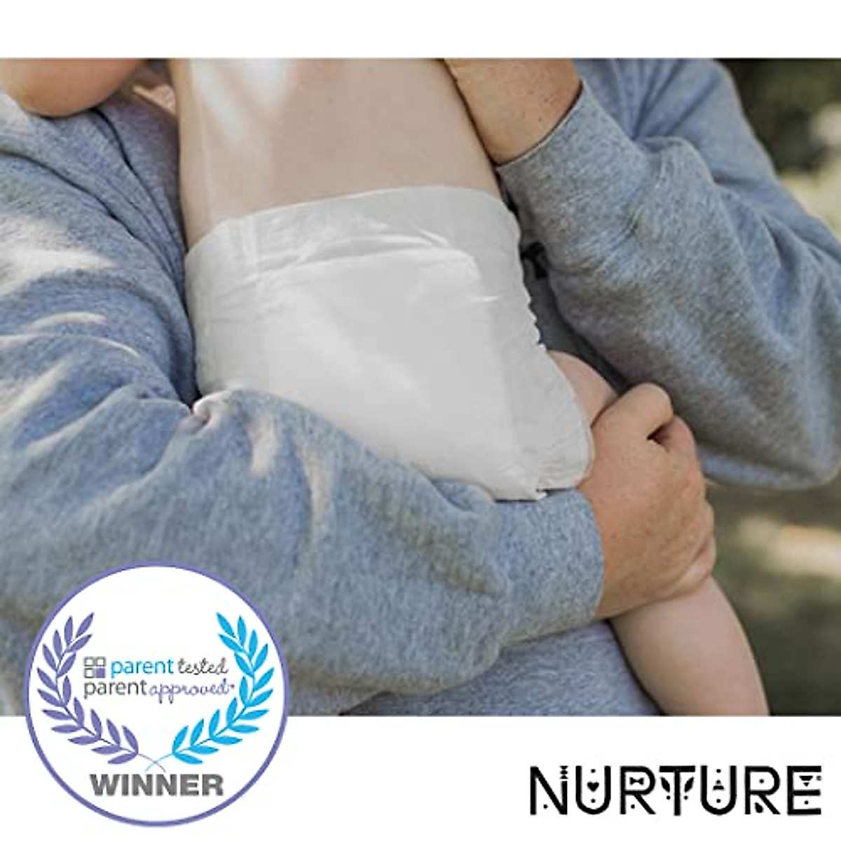 Nurture Diapers by BioBag, Size 4 (15-31 pounds), 78 Premium Quality Baby Diapers, Chemical Free, Ultra Absorbent, Eco Friendly, Hypoallergenic