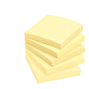 Post-it Super Sticky Notes, 3x3 in, 10 Pads, 2x the Sticking Power, Canary Yellow, Recyclable (654-10SSCY)