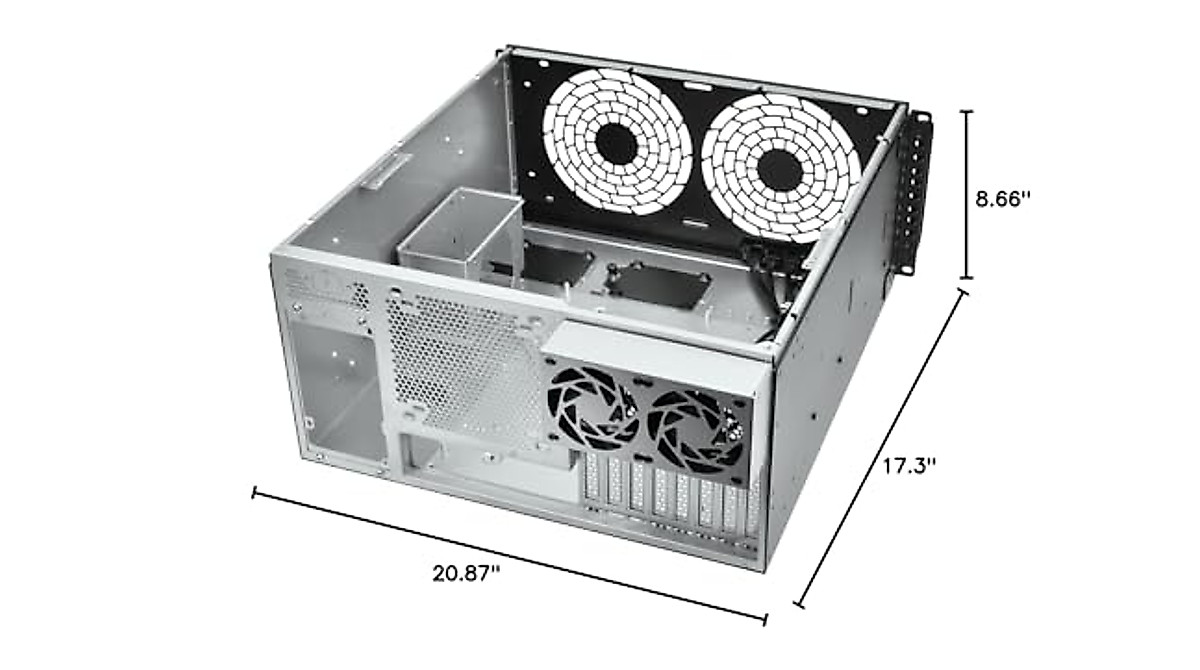 SilverStone RM51 5U Rackmount Chassis: Liquid Cooling & Dual Fans