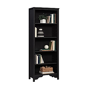 Sauder Dawson Trail 5 Shelf Bookcase, Raven Oak Finish
