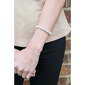 Golf Goddess Stroke/Score Counter Bracelet - Silver Golf Ball Bead