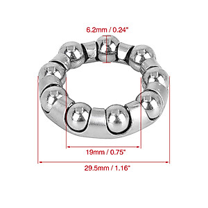 X AUTOHAUX 4pcs 29.5mm x 9 Ball Bearing Cages Crank Bearings Mid Axle Wheel Bearing Retainer for Bicycle