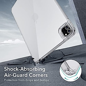 ESR for iPad Pro 12.9 Case, 12.9 inch iPad Pro case (2022/2021, 6th/5th Generation), Thin and Lightweight, Yellowing Resistant, Hard Back, Supports Pencil 2, Classic Series, Clear