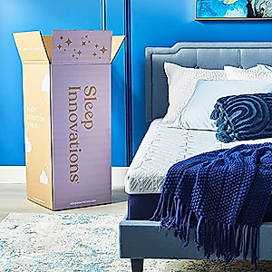 Sleep Innovations Ellis 12 Inch Advanced Cooling Gel Plus Memory Foam Mattress with Dual Cool Cover, Full Size, Bed in a Box, Medium Support