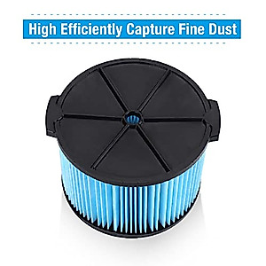VF3500 Replacement Filter for Ridgid Shop Vacuum 3-4.5 Gallon Wet Dry Vacuums, Housmile 3-Layer Filter for Ridgid Shop Vac Filters Compatible with Ridgid WD4050, WD3050, WD4080, WD4522, 4000RV, 4500RV