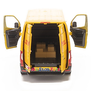 KiNSFUN DHL Mercedes-Benz Sprinter 1:46 Scale 5inch Die Cast Metal Model Toy Cargo Van
