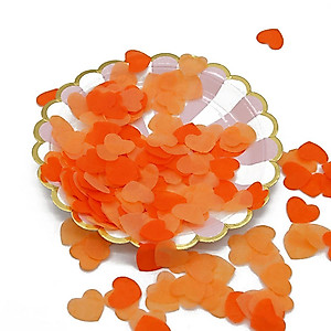 8000PCS Biodegradable Paper Confetti Heart Colorful Paper Confetti Multicolor Throw Confetti for Wedding Bridal Shower Baby Shower Birthday Anniversary, Valentine's Day Party Decoration（Mixed Color）