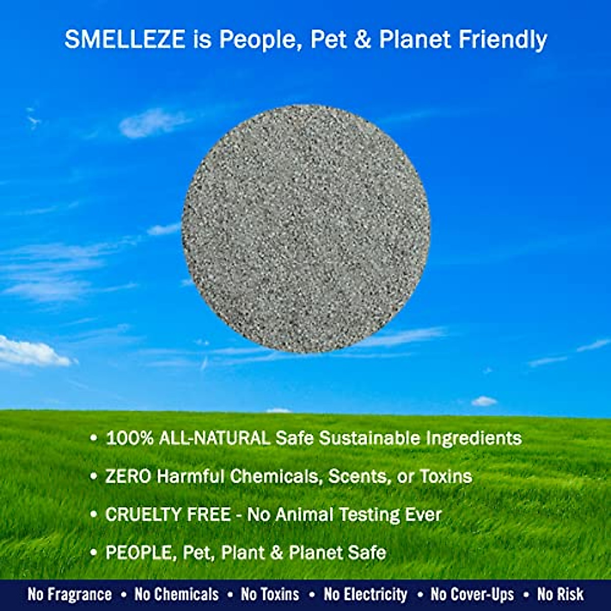 SMELLEZE Natural Ethylene Absorbent Granules – 4 mm: 2 lb. Bottle