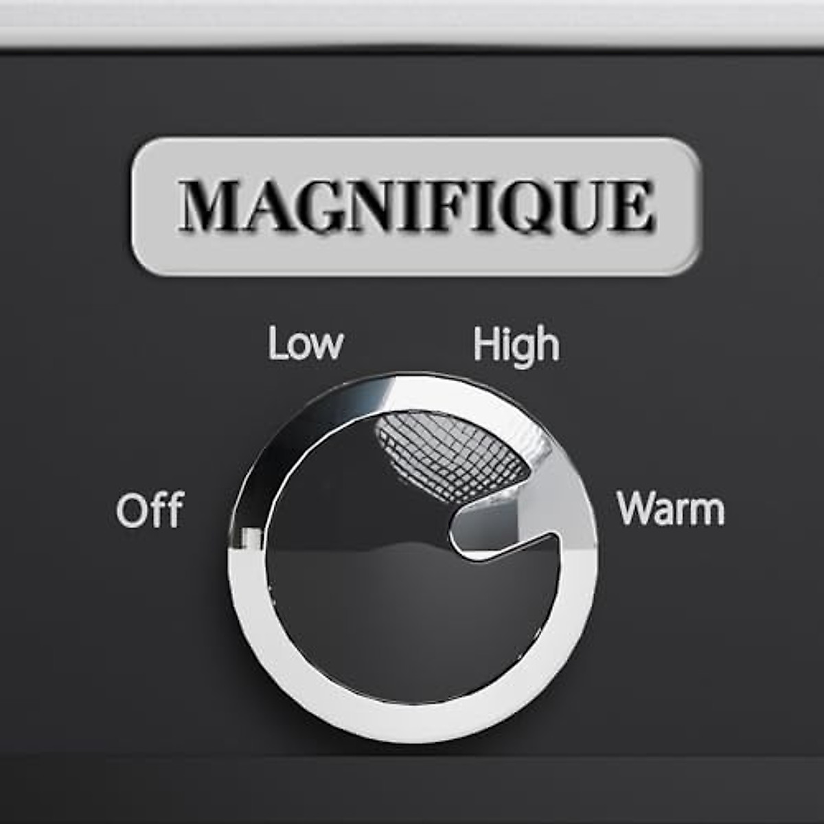 [NEW] MAGNIFIQUE 4-Quart Slow Cooker with Casserole Manual Warm Setting - Perfect Kitchen Small Appliance for Family Dinners, Dishwasher Safe Crock, Black