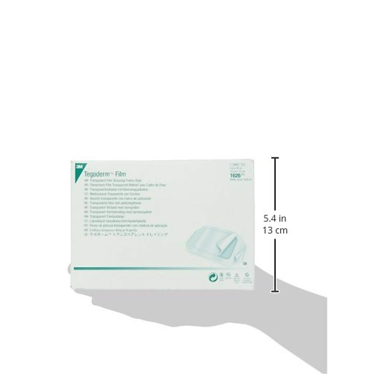 3M™ Tegaderm™ Transparent Film Dressing Frame Style, 1626, 4 in x 4-3/4 in (10 cm x 12 cm), 50/ct 4ct/Case