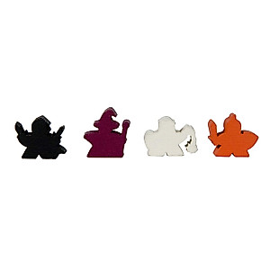 The Broken Token Waterdeeples - Wood Meeples Tokens Compatible with Lords of Waterdeep, Pack of 100