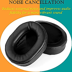 TaiZiChangQin SL150 Pro Upgrade Ear Pads Ear Cushions Replacement Compatible with Soul by Ludacris SL150 Pro SL150BW Hi-Def Headphone Protein Leather Earpads