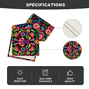Artoid Mode Floral Dia De Los Muertos Serape Fiesta Mexican Table Runner, Mexico Day of The Dead Kitchen Dining Table Decoration for Home Party Decor 13x72 Inch