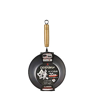 Pearl Metal HB-4677 Pot, Black, 7.9 inches (20 cm), Iron, Light and Rust Resistant