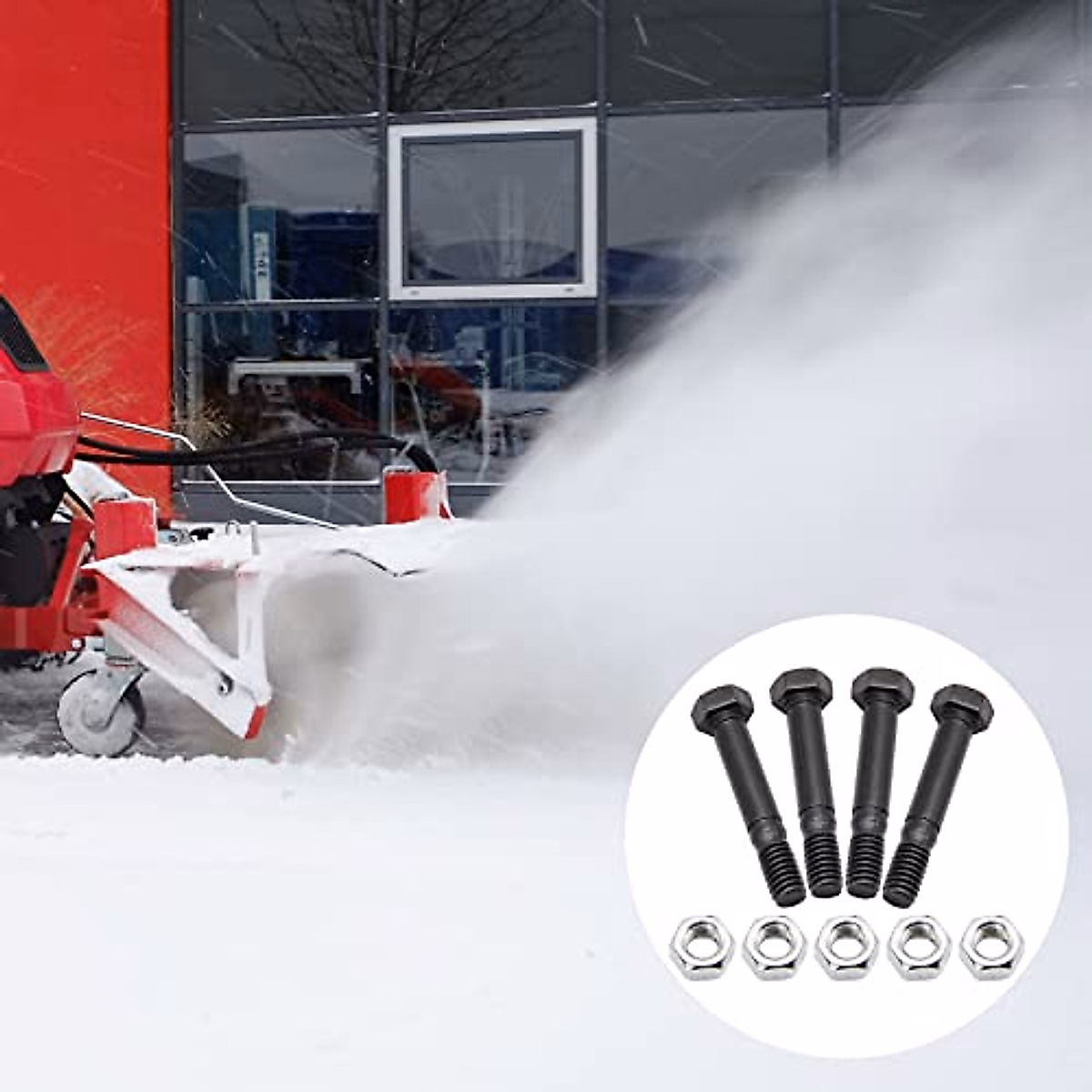 Ganivsor Replacement Snowthrower Shear Pin 4Bolt & 5Nut for Ariens Snowblower 52100100 521001 00659100 ST824E ST1027LE