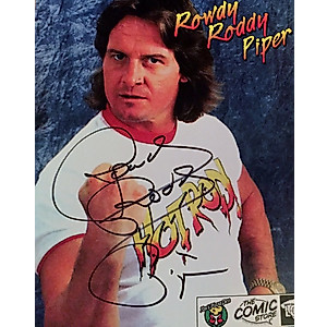 Kirkland Signature Rowdy Roddy Piper 8 X 10 Autograph Photo on Glossy Photo Paper