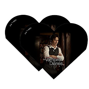 The Vampire Diaries Damon Heart Faux Leather Bookmark - Set of 2