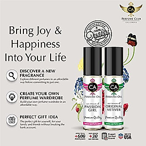 CA Perfume Impression of Bamboo For Women Replica Fragrance Body Oil Dupes Alcohol-Free Essential Aromatherapy Sample Travel Size Concentrated Long Lasting Attar Roll-On 0.3 Fl Oz/10ml