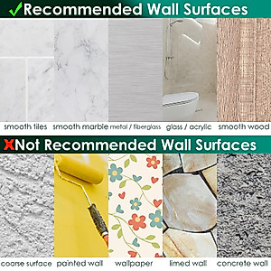 Jovware Shower Caddy Adhesive Strips, Shower Caddy Adhesive Replacement Stickers, Adhesive for Shower Shelves, Shower Shelf Adhesive Replacement for Soap Holder, Kitchen Rack, Bathroom, Wire 6 Pack