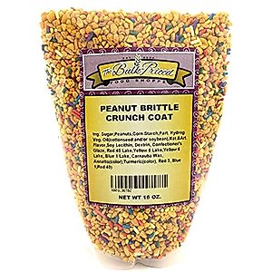 The Bulk-Priced Food Shoppe Peanut Brittle Crunch Coat Ice Cream Topping (1 lb. Resealable Zip Lock Stand Up Bag), Kosher