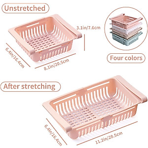 Fridge Organizer Storage Refrigerator Pull Drawer Under Shelf Fridge Organizer Box Kitchen Food Space Saver Shelf