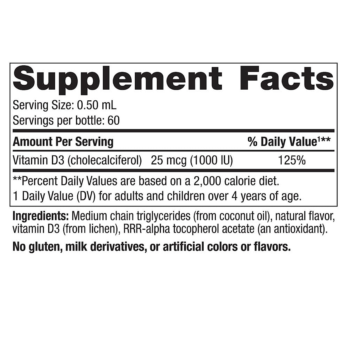 Nordic Naturals Plant-Based Vitamin D3 Liquid - 1 oz - 1000 IU Vitamin D3 - Healthy Bones, Mood & Immune System Function - Non-GMO, Vegan - 60 Servings