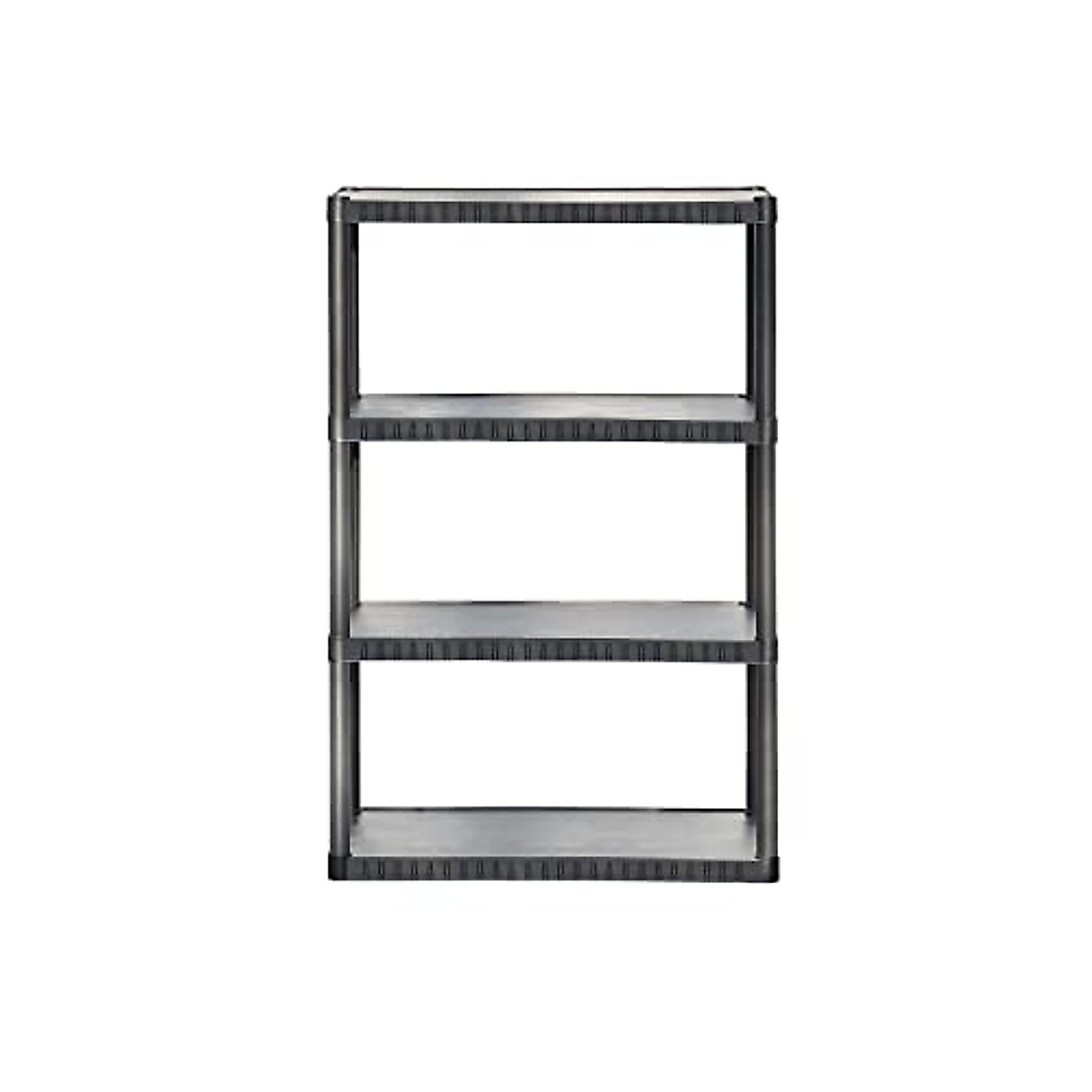 BLACK+DECKER Shelving Unit, Medium Duty Storage Shelving Unit, Garage Organizer, Indoor and Outdoor, Black (1-Pack, 14"x34")