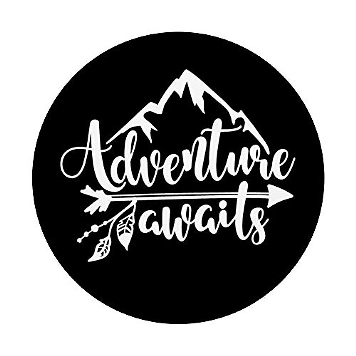 Adventure Awaits - Camping, RV, Outdoor Travel Phone Grip PopSockets PopGrip: Swappable Grip for Phones & Tablets