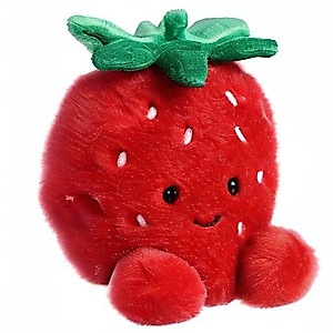 Aurora® Adorable Palm Pals™ Juicy Strawberry™ Stuffed Animal - Pocket-Sized Play - Collectable Fun - Red 5 Inches