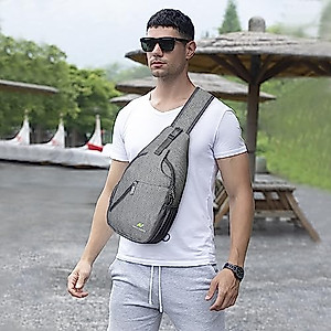 N NEVO RHINO Crossbody Sling Backpack Cross Body Bags for Women Small Sling Chest Bag Shoulder Backpack Travel Hiking Daypack