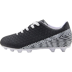 BomKinta Kid's FG Soccer Shoes Athletic Outdoor Soccer Cleats Black Size 6 M US Big Kid
