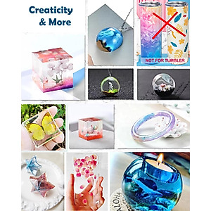 Hyliter Epoxy Resin Kit, Upgraded 32OZ Clear Resin Epoxy Food Safe BPA Free Easy Mix 1:1 Casting & Coating for DIY Molds, Wood, Jewelry, Table Tops, Bar Top, Arts and Crafts Supplies