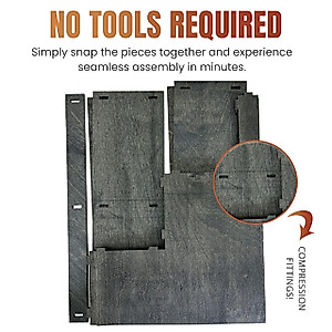 Versatile 3-Tier Wooden Portable Display Stand | Ideal for Craft Shows, Farmers Markets, and Tradeshows | Easy Assembly | Bottles, Soap, CBD, Jewelry, Cups, Tumblers, and Coasters (Black, STRAIGHT)…