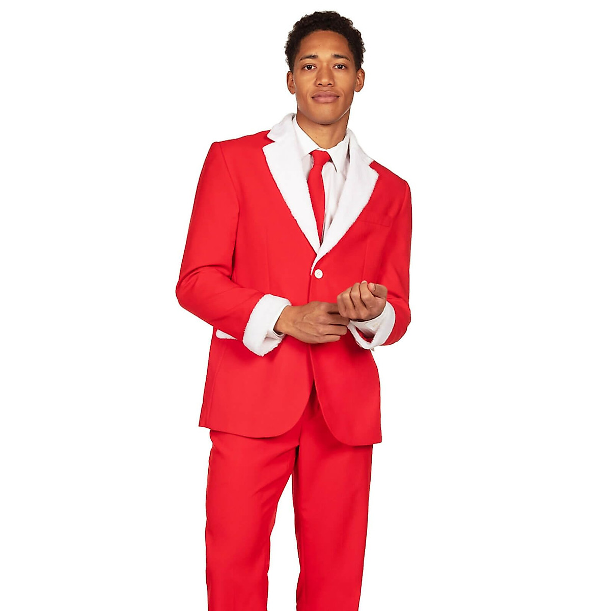 Tipsy Elves Santa Blazer with Tie: 46
