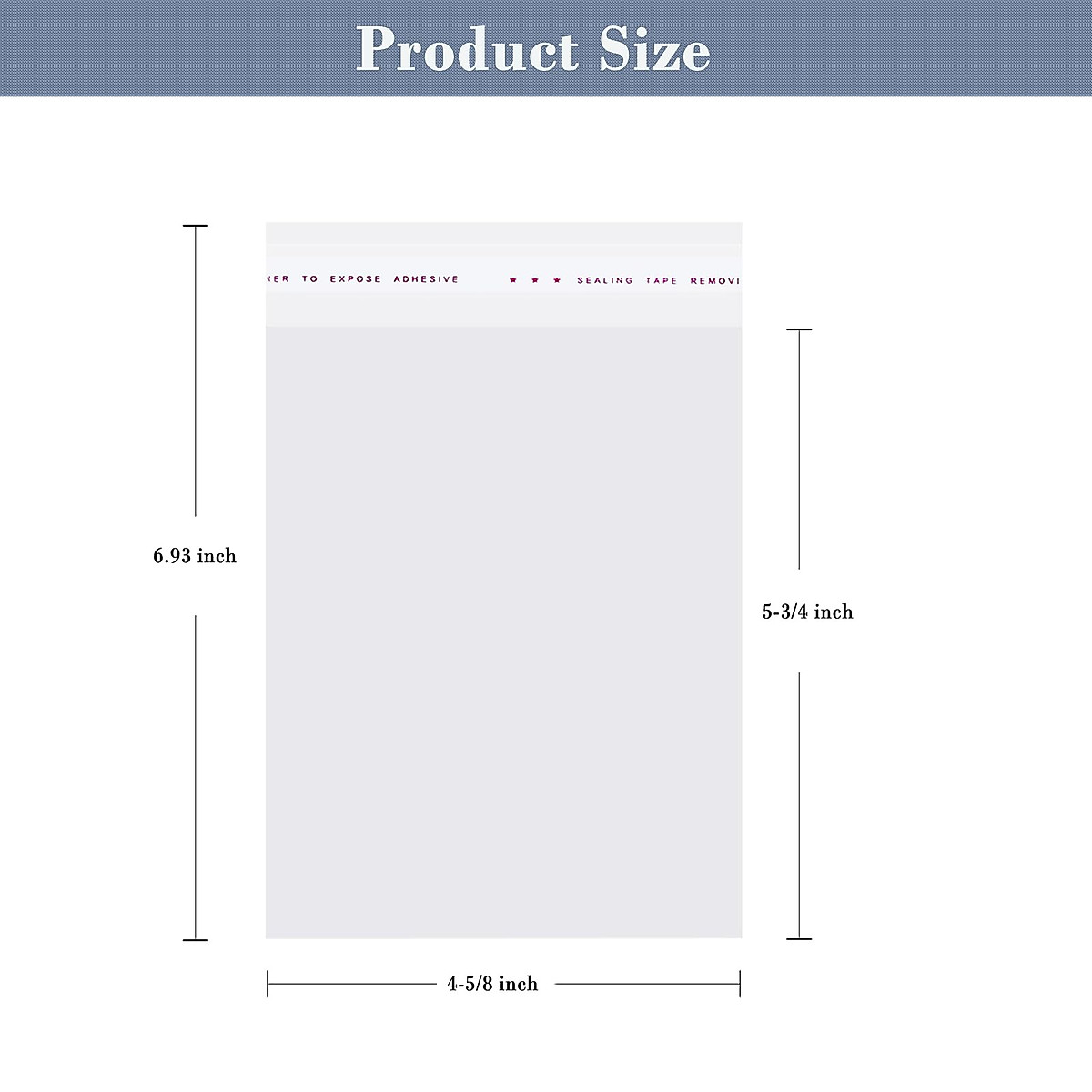 Miraclekoo 200Pcs 4-5/8 x 5-3/4 Inch Resealable Cello Cellophane Bags,Thick Greeting Card Clear Plastic Sleeves - Fit A2 Card Envelope Photos Cookie Candy