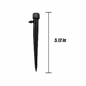 Adjustable Irrigation Drippers,Adjustable 360 Degree Water Flow Drip Irrigation System Drip Emitters for 4/7mm Tube PE Pipe for Flower beds, Vegetable Gardens, Herbs Gardens 50PCS