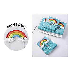 Rainbow Happy Birthday Candle,Colorful Cute Cloud Candles,Creative Fun Long Thin Baby Kids Children Candles,Party Supplies,Cake Decoration