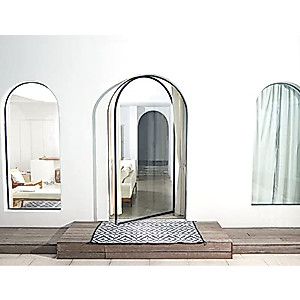 URBEST Outdoor Camping Mats Rugs Reversible Waterproof RV Deck Porch Plastic Rugs Black-White 5x8 Feet