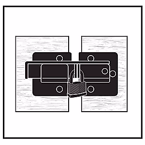 Everbilt Black Extra Heavy Duty Gate Flip Latch