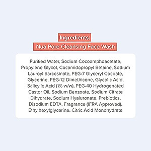 Nua Active Acne Control Combo : Pore Cleansing Face Wash 2 Sizes: 12 mm & 10 mm
