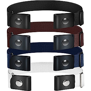 TOURZOO Belts for Women/Men Buckle Free Elastic Belt Invisible No Buckle Stretch Waist Belt For Jean Pants,Dresses,No Bulge