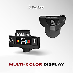 D'Addario Accessories Guitar Tuner - NS Micro Soundhole Tuner - Fits in Guitar Sound Hole - For Acoustic Guitars, Ukuleles - Non Marring Sound Hole Clip - Quick & Accurate Tuning