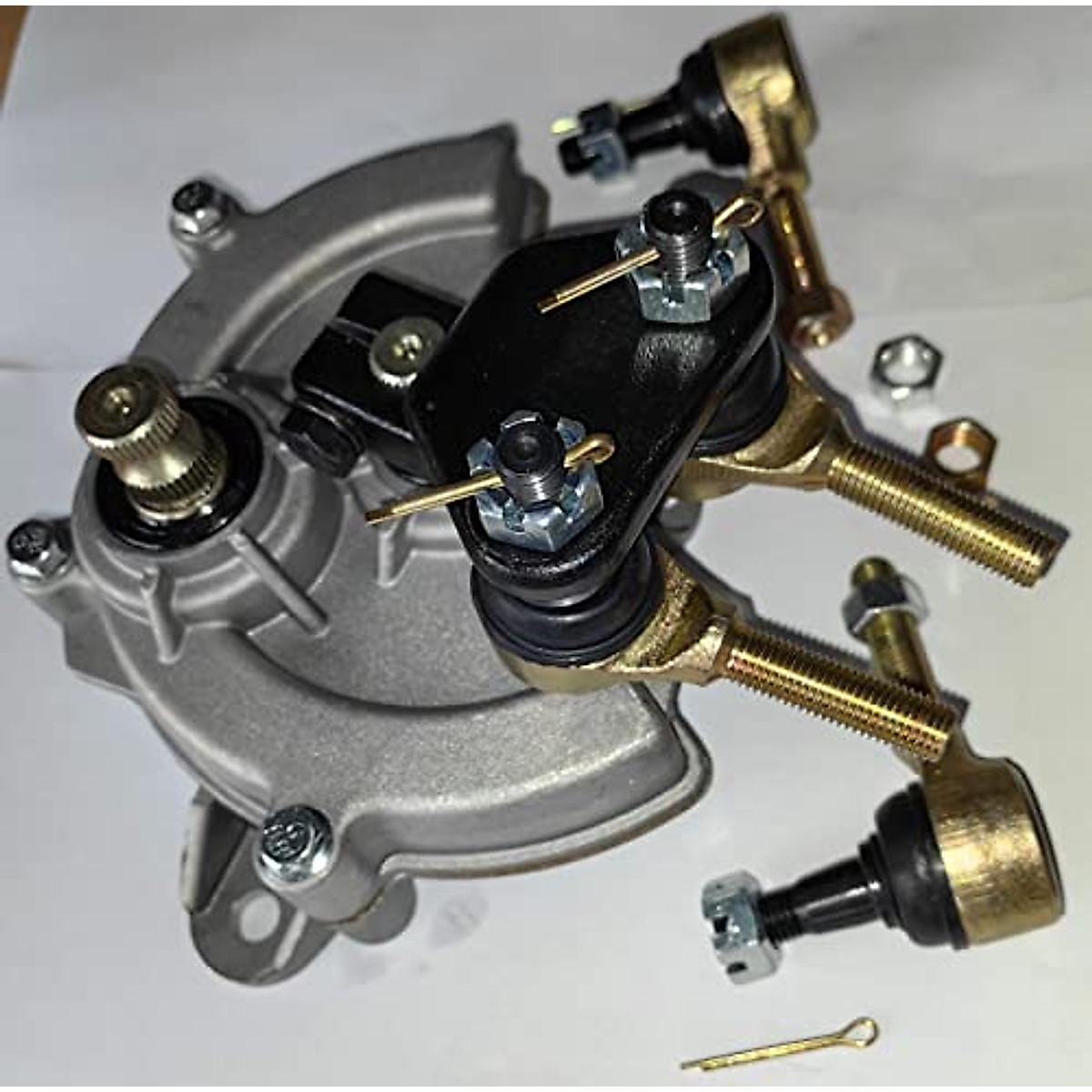 WANTONE RACING Steering Gear Box Assembly 0455048 with 4pcs Tie Rod Ends 0454599 0454600 Replacement for 2013 2014 2015 2016 2017 2018-2021 Polaris RZR 170 UTV