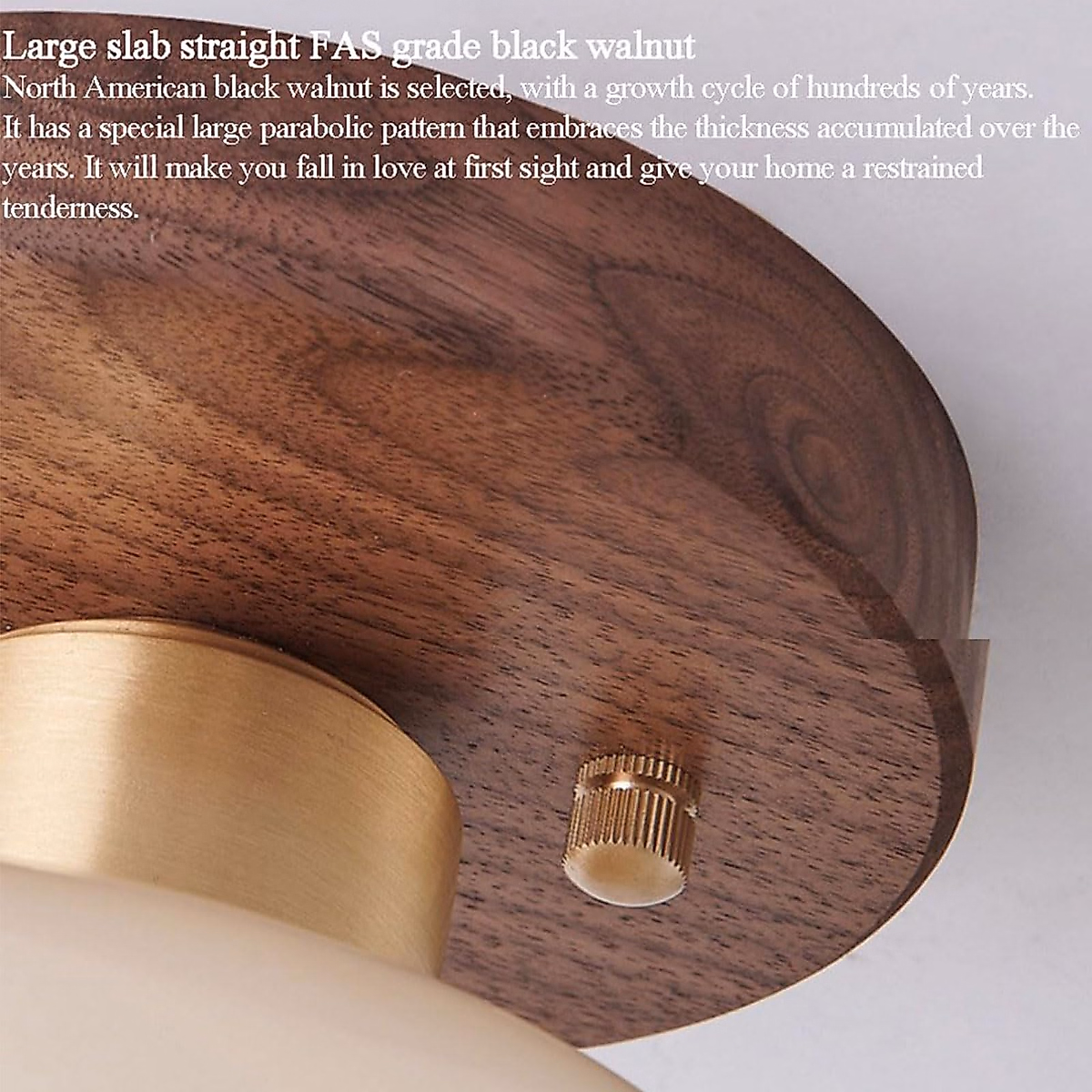 CATA-MEDICA Ceiling Lamp Mid-Century Modern Semi Flush Mount Ceiling Light with Glass Shade Vintage Milky White Glass Ceiling Lamp for Living Room Bedroom 1 Pack/2 Pack