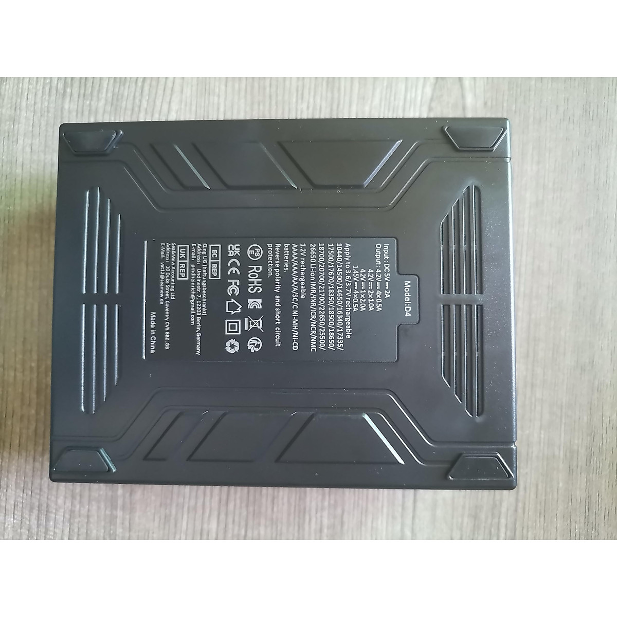 4 Slots 21750 21700 Battery Charger,4 Slots Ni-MH AA 18650 Battery Charger 21700 Charger for 20700 22700 22650 26650 26700 16340 (RCR123) 17670 Battery with PCB Protection Board