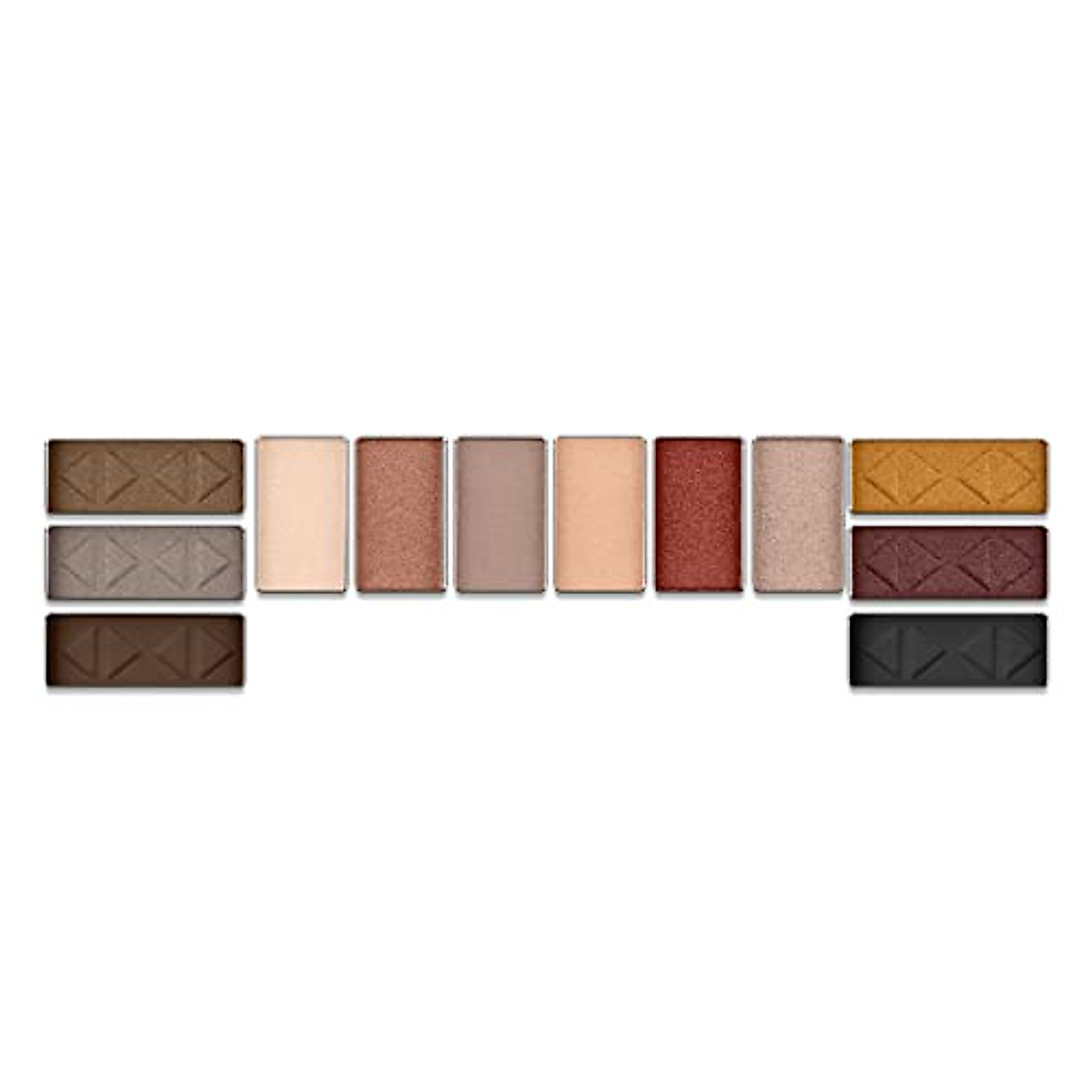 L.A. COLORS Day To Night 12 Color Eyeshadow Palette, Sundown, 0.28 oz. (CES430), Powder