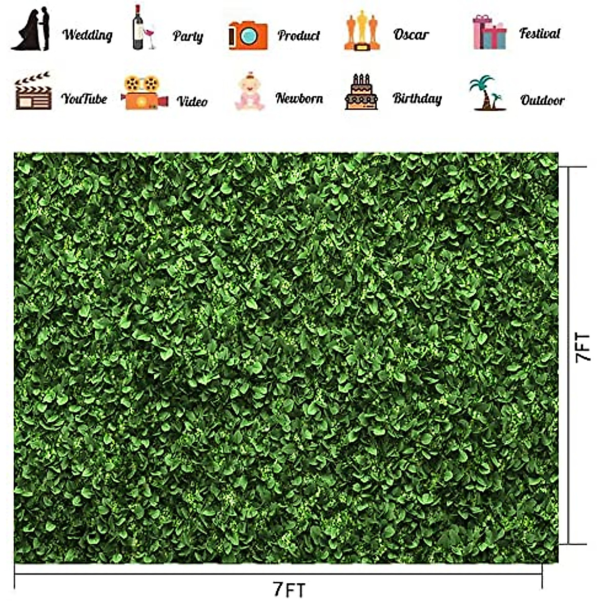 Green Leaves Backdrop Greenery Leaf Wall Background Jungle Theme Baby Shower Party Wedding Shower Party Bridal Shower Photo Props Cake Table Decor 066