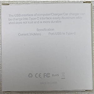 TargetGo USB Type C to USB A Male Adapter, 4-Pack, Blue