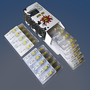 BIGWASP 50pcs Assorted Disposable Cartridge Tattoo Needles Round Shader Mixed 3RS 5RS 7RS 9RS 11RS (50pcs #12 Standard RS)